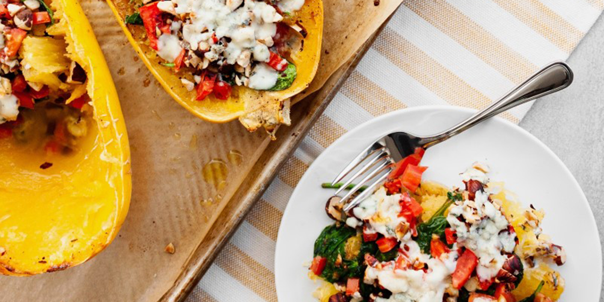 Nutty Spaghetti Squash with Gorgonzola - Food As Medicine Institute